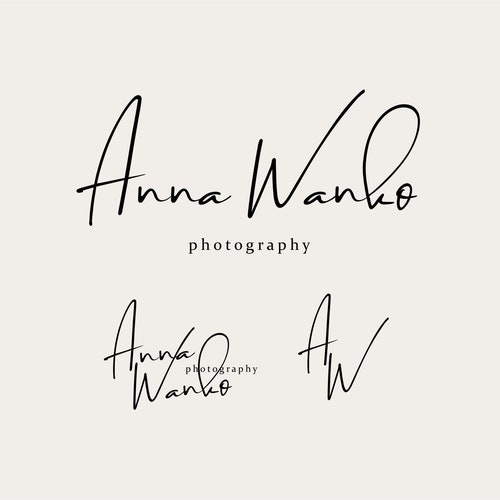 Script Logo Premade Logo Initials Logo Caligraphy Logo - Etsy