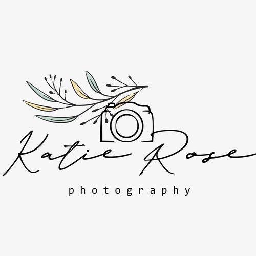 Photography Logo Design Camera Logo Script Logo Business | Etsy