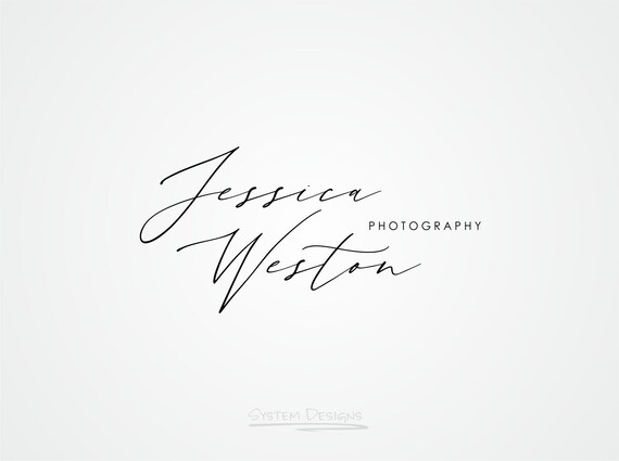 Watermark Script Logo Photography logo Caligraphy Logo Premade logo ...