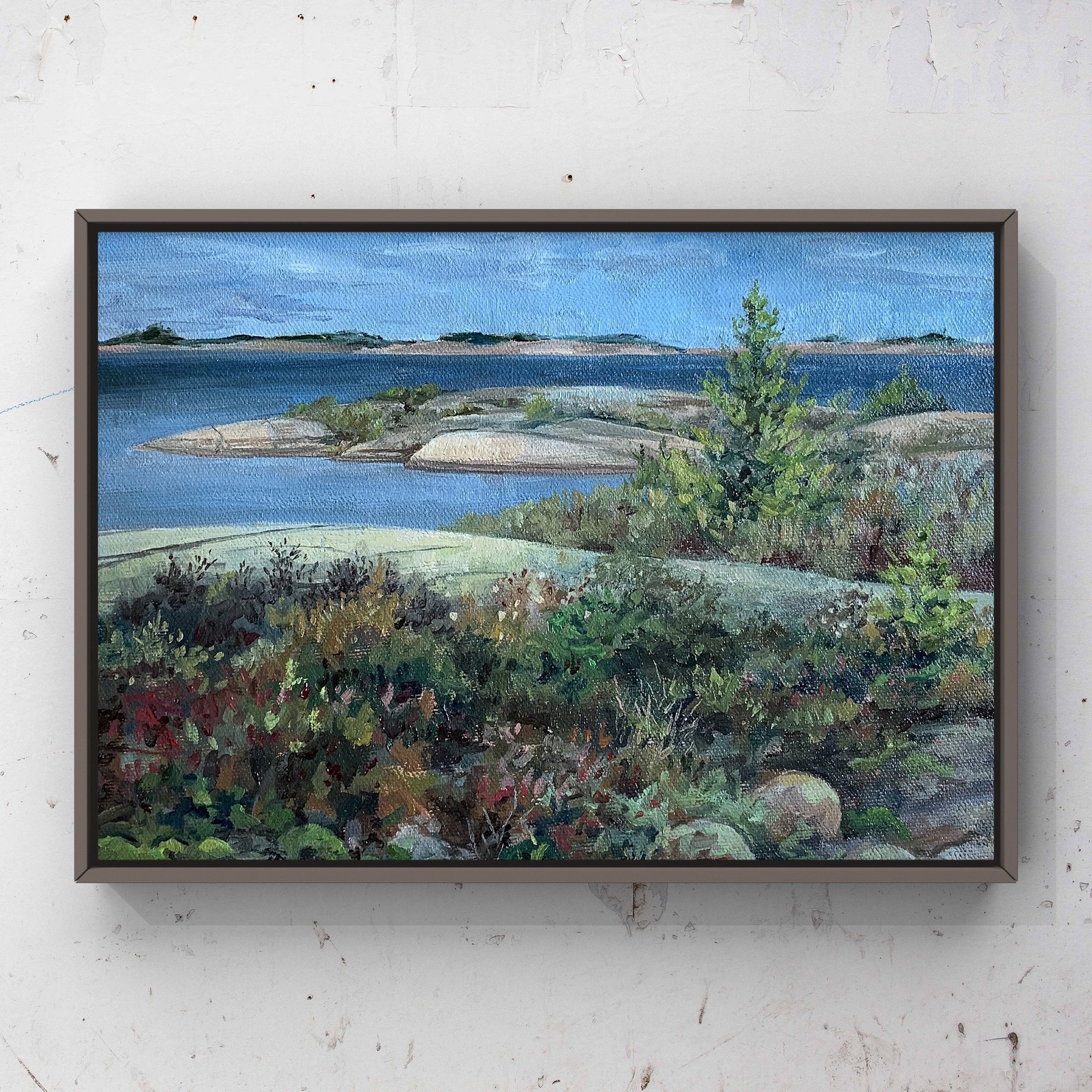 Georgian Bay Landscape, Canada, Original Oil Painting, Oil on Panel ...