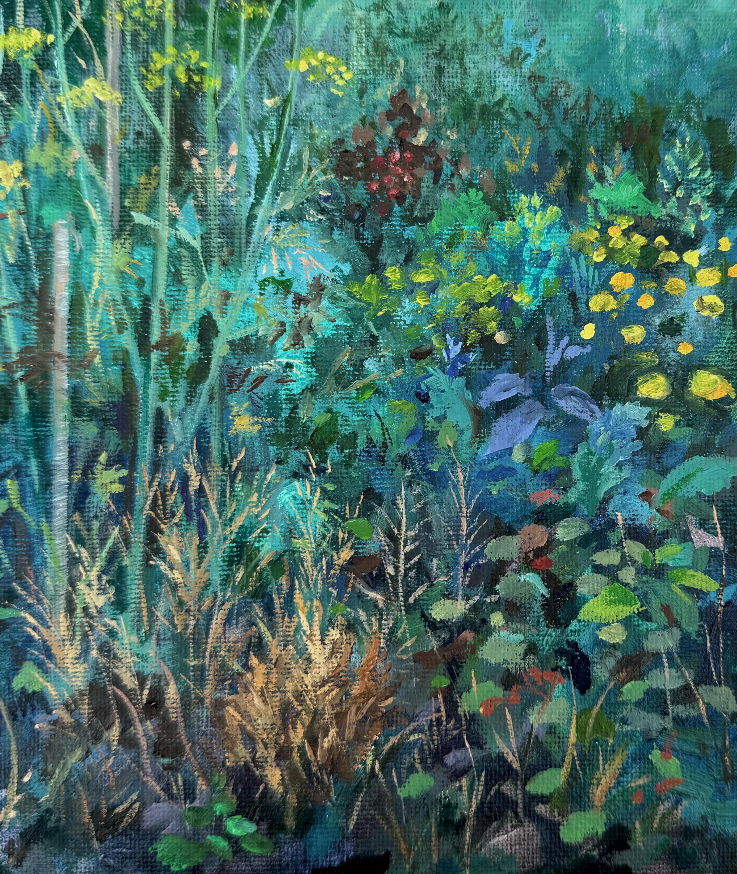 Gift Gardener, Original Landscape Painting, Oil on Canvas Panel, Wild ...
