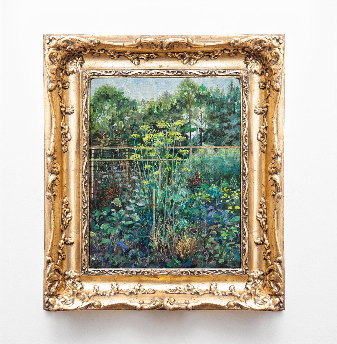 Gift Gardener, Original Landscape Painting, Oil on Canvas Panel, Wild ...