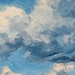 Original Hand Painted Art Windy Painted Clouds Spring - Etsy