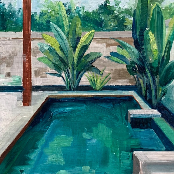 Pool Painting - Etsy
