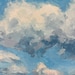 Original Hand Painted Art Windy Painted Clouds Spring - Etsy