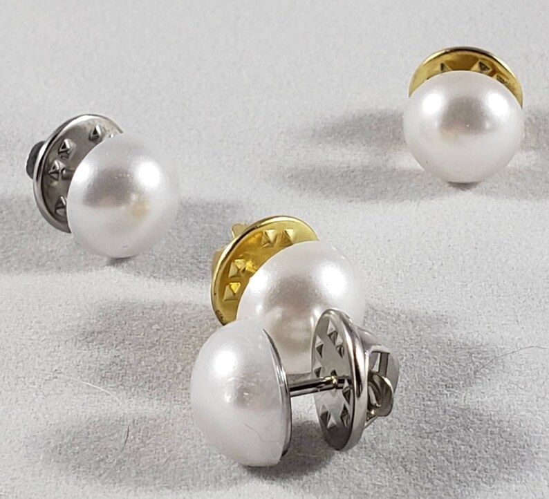 Faux Pearl Tie Tack/ Pin - Etsy