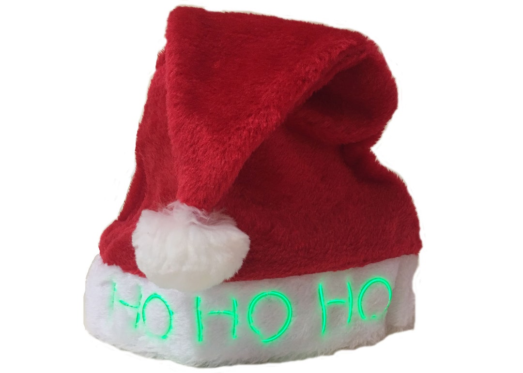Glow Santa Style Holiday Hat - FREE U.S. Shipping! - Etsy