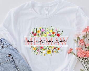 Meemaw T Shirt - Etsy