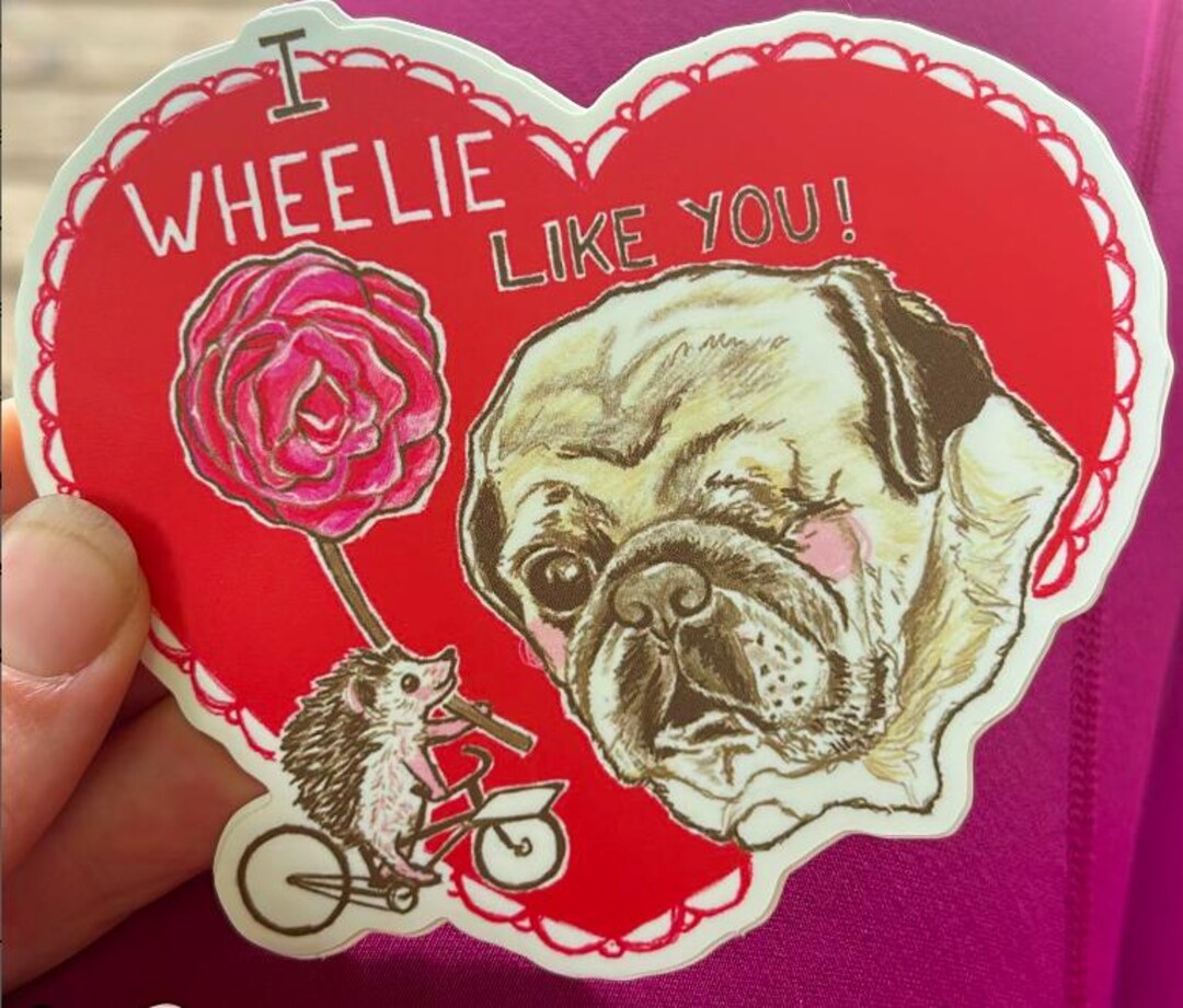 I Wheelie Like You Sticker - Etsy
