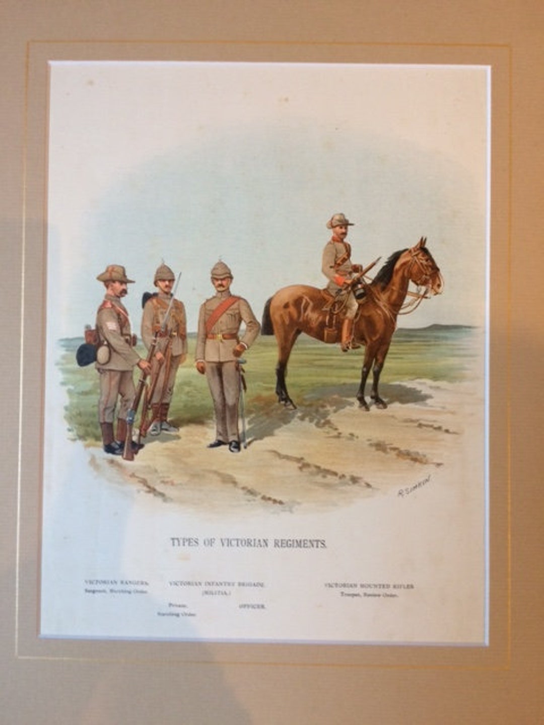 Types of Victorian Regiments,antique Print,lithograph,wall Art - Etsy