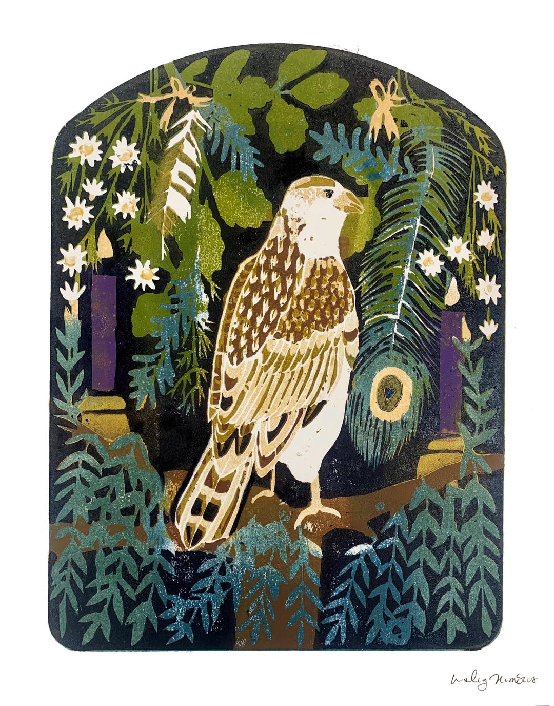 The Mind Needs an Altar - Giclee Reproduction of Reductive Woodblock ...