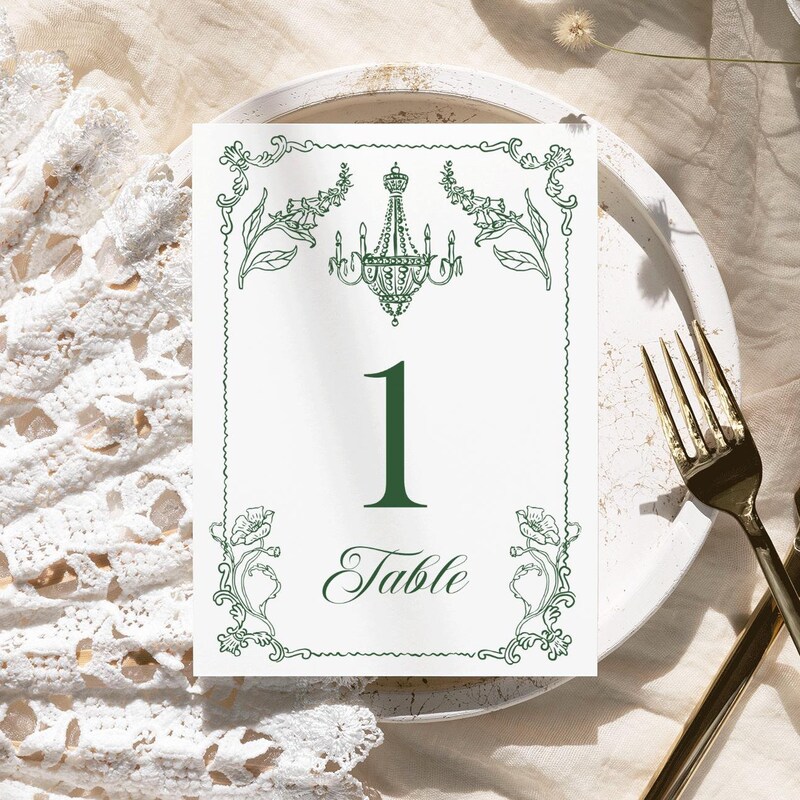Vintage Table Number - Etsy