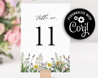 Wildflower Wedding Table - Etsy