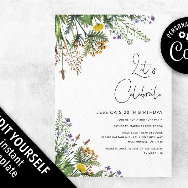 Spring Invite - Etsy