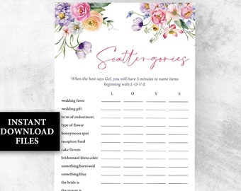 French New Year's Scattergories Game Printable Download - Etsy