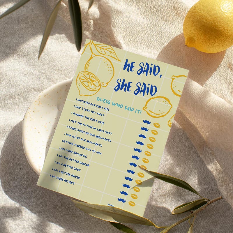 He Said She Said - Etsy