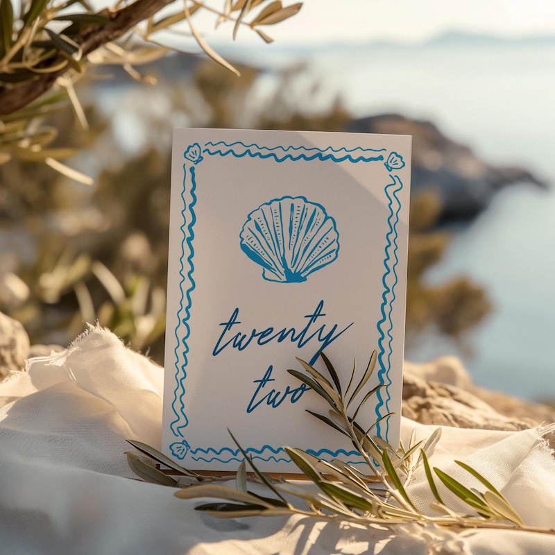 Beach Table Numbers - Etsy