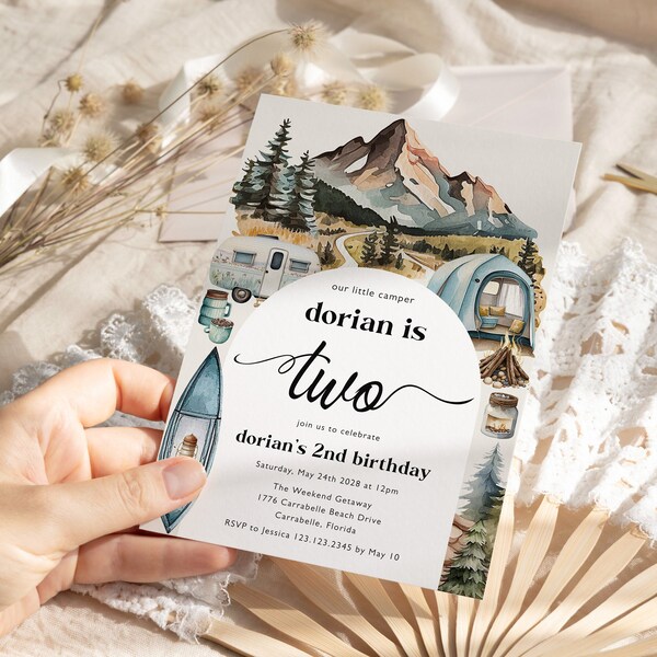 Camping Invitations - Etsy