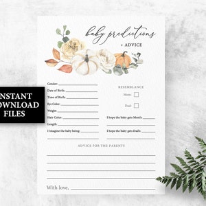 Pumpkin Books for Baby Fall Baby Shower Game, Bring a Book Instead of ...