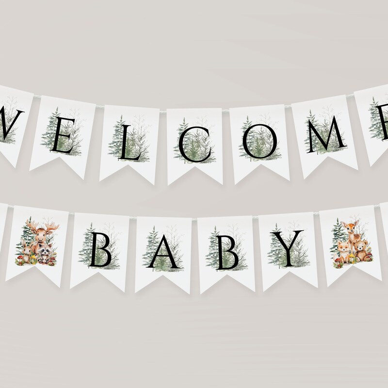 Woodland Banner - Etsy