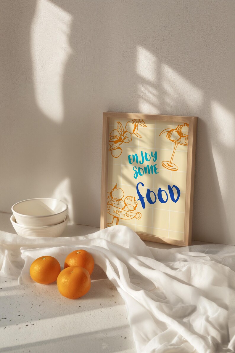 Italian Citrus Bachelorette Invitation & Itinerary, Hand-drawn Oranges ...