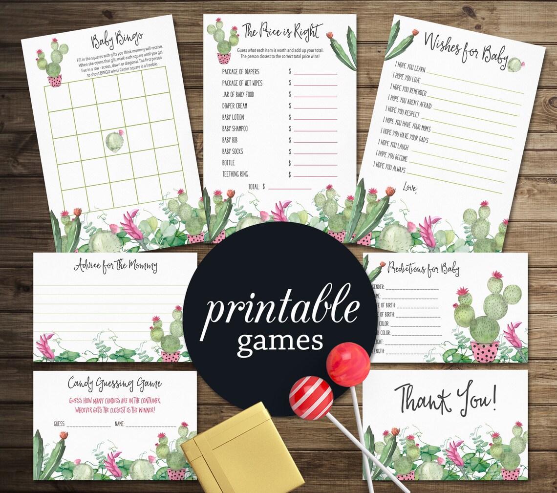 Fiesta Diaper Raffle Ticket Printable Fiesta Baby Shower Game | Etsy