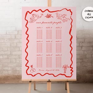 Hand Drawn Wedding Signature Drinks Sign, Handwritten Drink Bar Menu ...