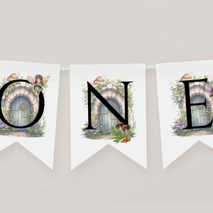 Fairy Birthday Welcome Sign Girl Birthday Decor Enchanted Forest Garden ...