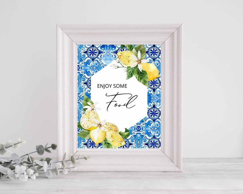 Lemon Baptism Welcome Sign Citrus Amalfi Coast Italian Theme - Etsy