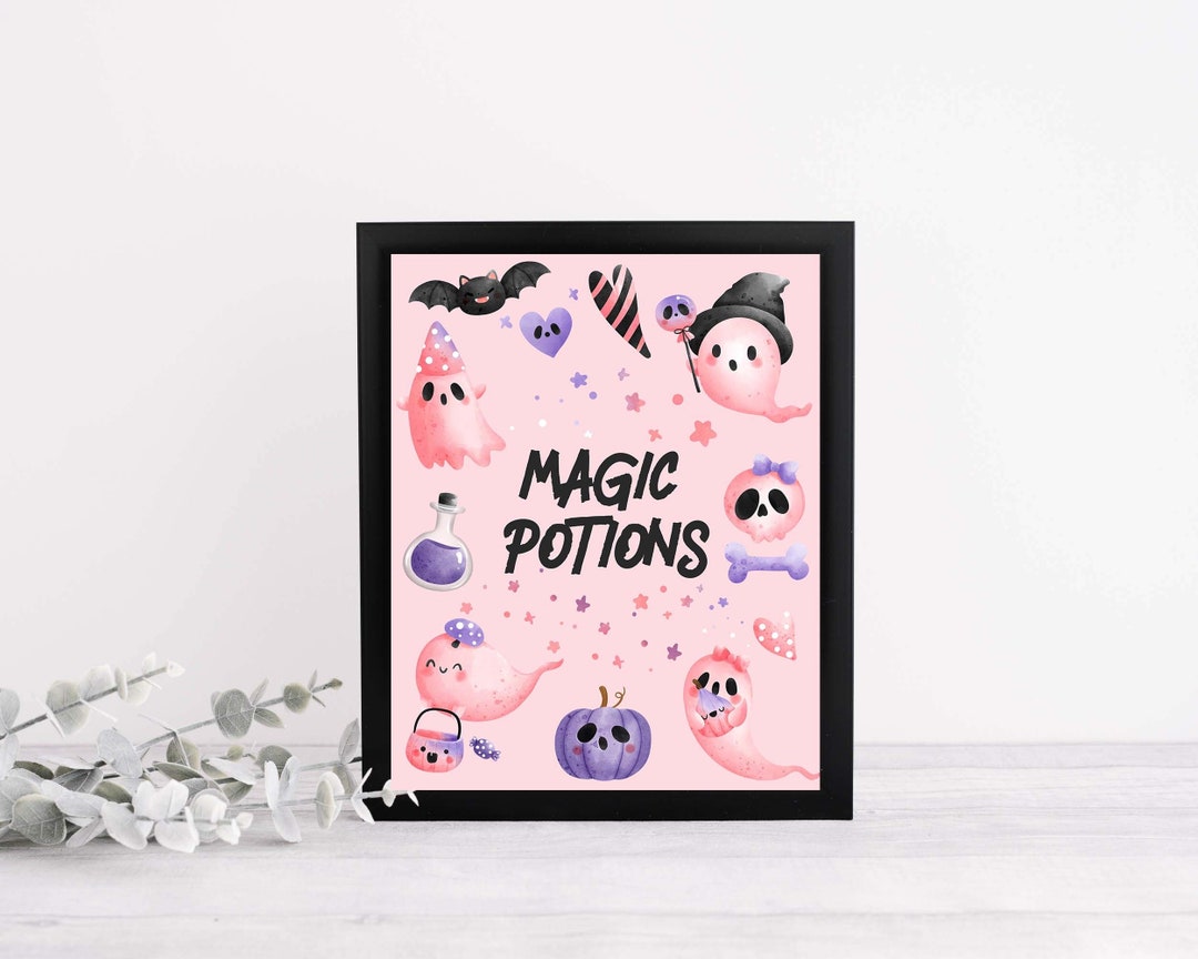 Halloween Baby Shower Magic Potions Sign Little Boo Baby - Etsy
