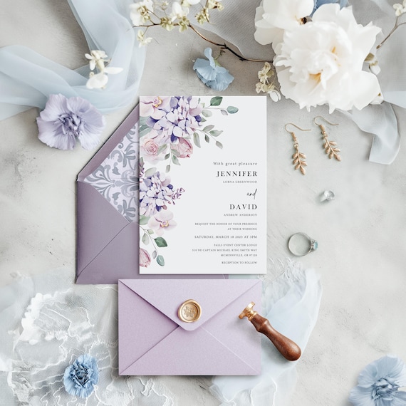 Lavender Wedding Invitations