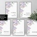 Purple Baby Shower Invitation Bundle Girl Baby Shower Games, Boho Baby ...