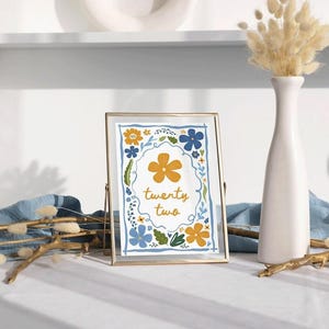 Blue Green Floral Wedding Invitation Suite, Whimsical Hand-drawn ...