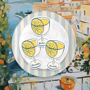 Lemon Menu Card: Italian Ciao Miss Bridal Shower, Wedding/birthday ...
