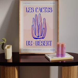Desert Art Cactus Poster Cacti Wall Art Plants Decor Plant Lover Gift ...