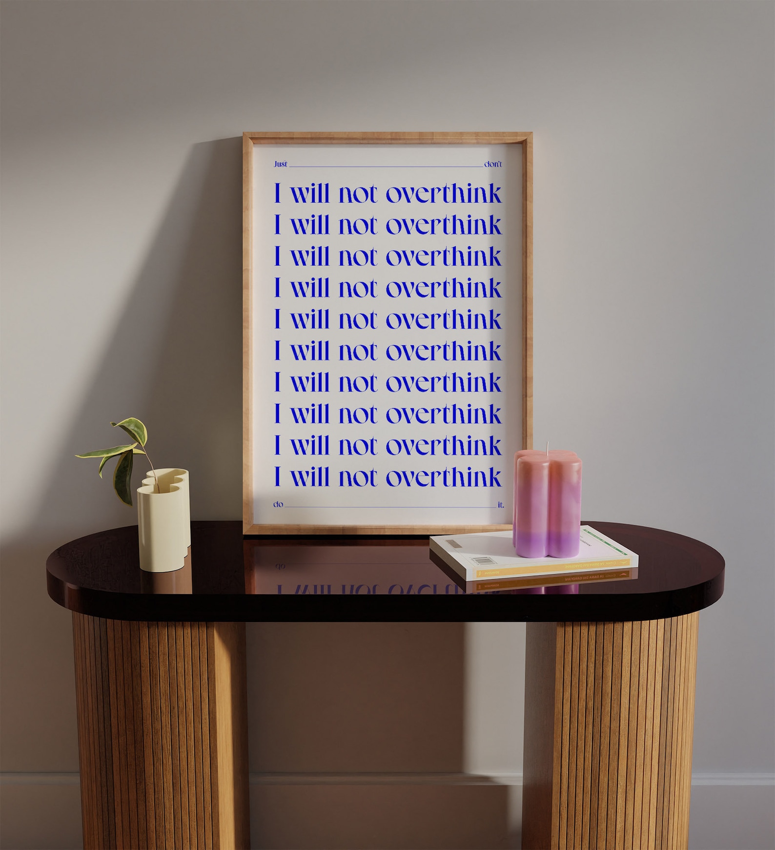 Overthinking Mantra Wall Art Sayings Printable Decor Overthinker Quote ...