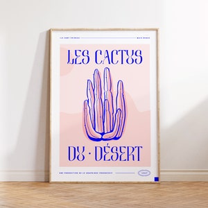 Desert Art Cactus Poster Cacti Wall Art Plants Decor Plant Lover Gift ...