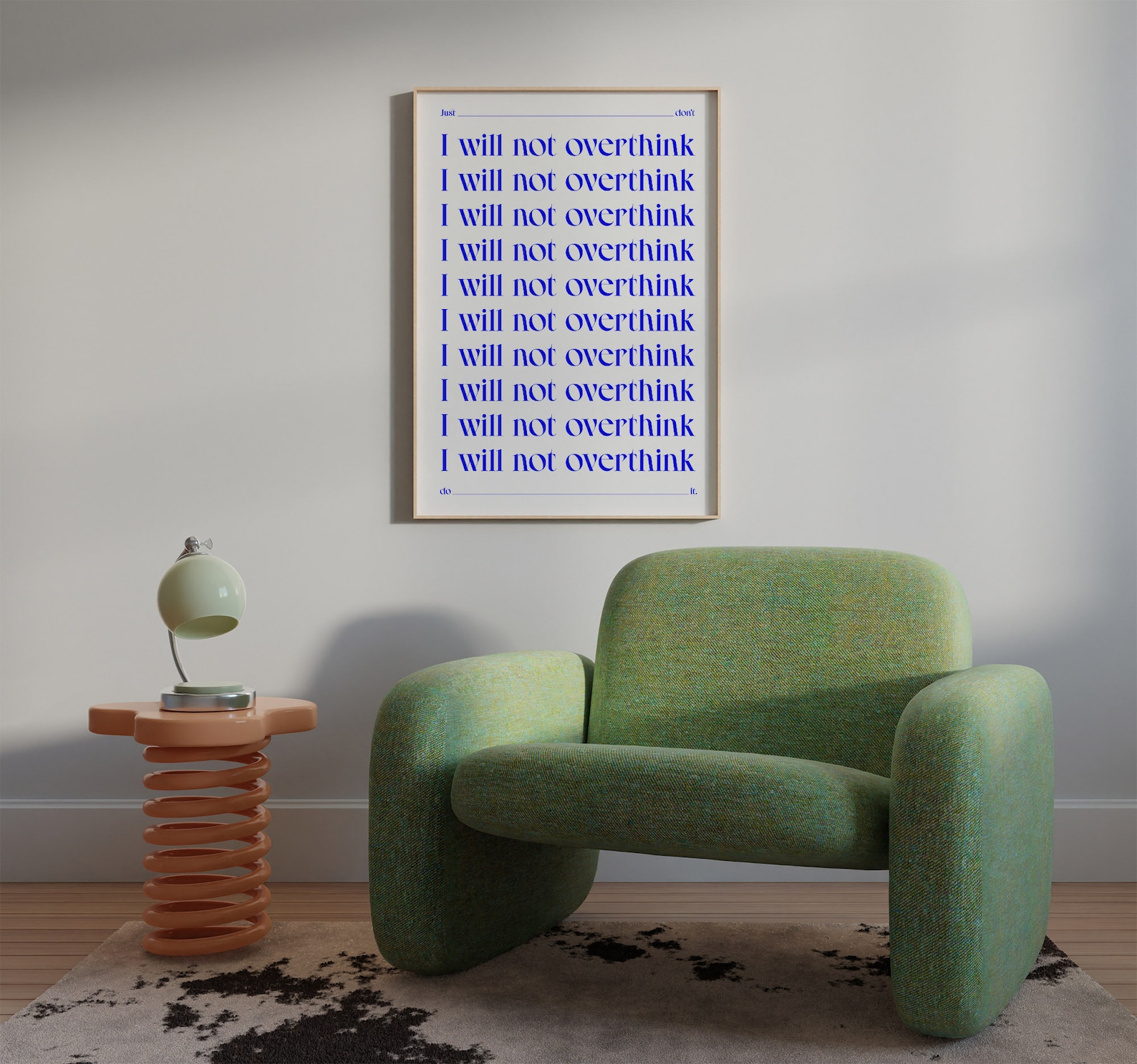 Overthinking Mantra Wall Art Sayings Printable Decor Overthinker Quote ...