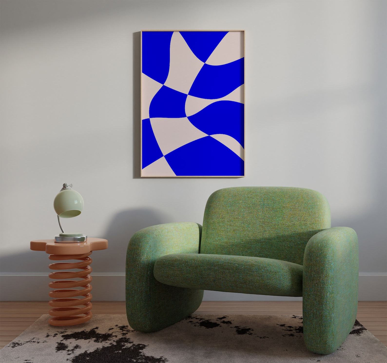 Trendy Warped Checker Art Wall Art Printable Poster Design Decor Dorm ...