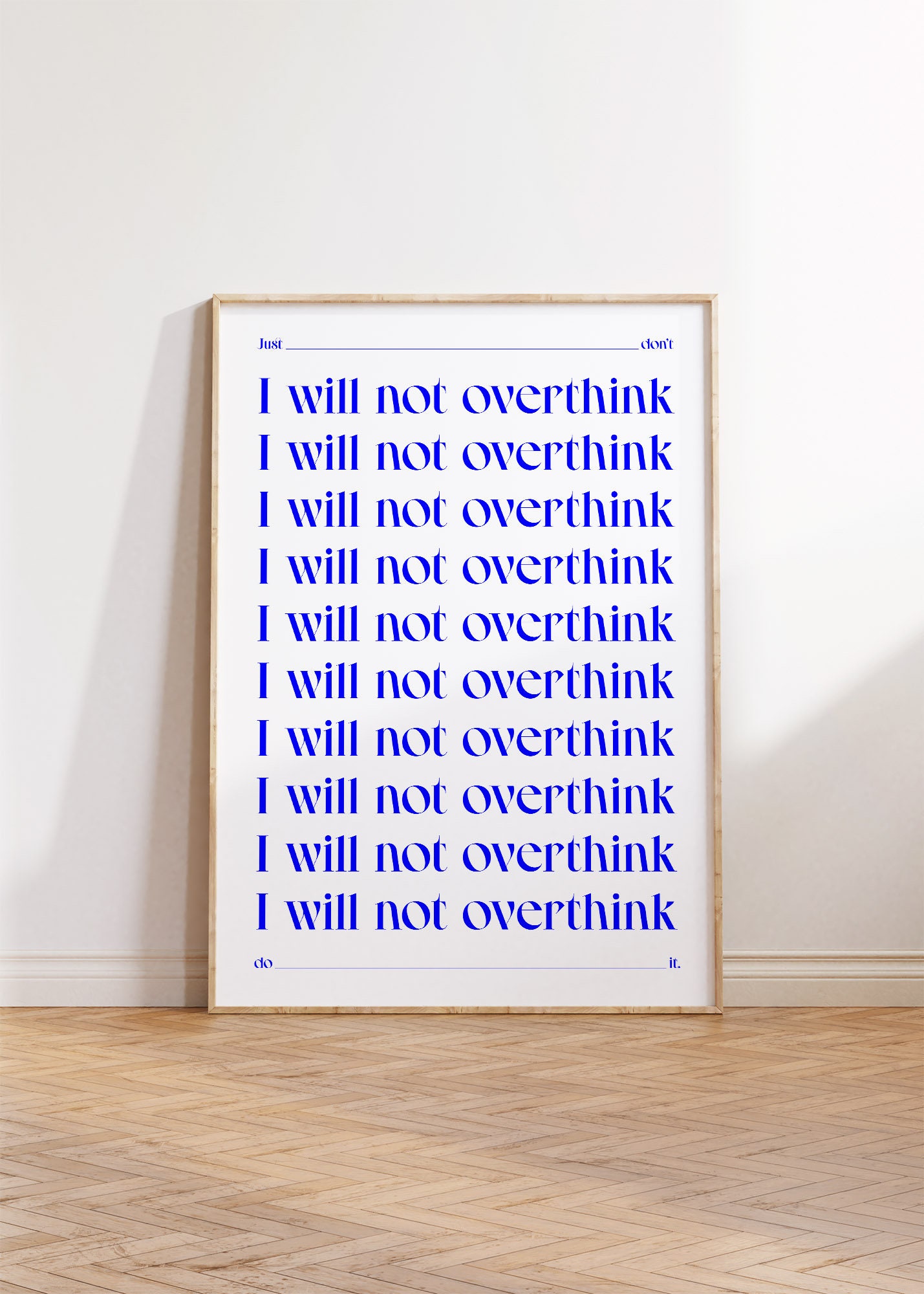 Overthinking Mantra Wall Art Funny Sayings Poster Printable Overthinker ...