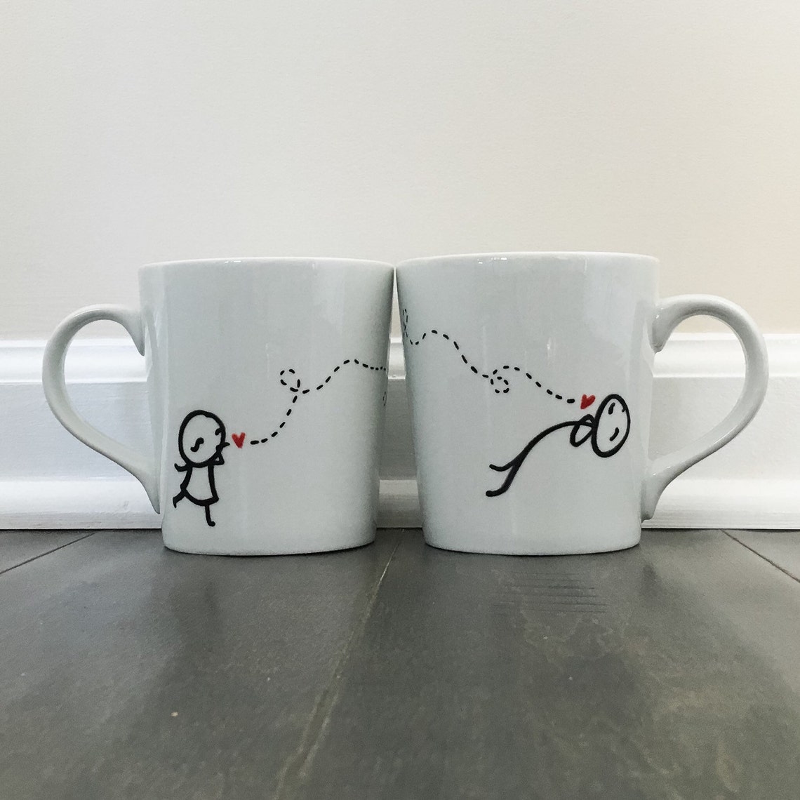 Matching and Connecting Couple Mugs - Etsy