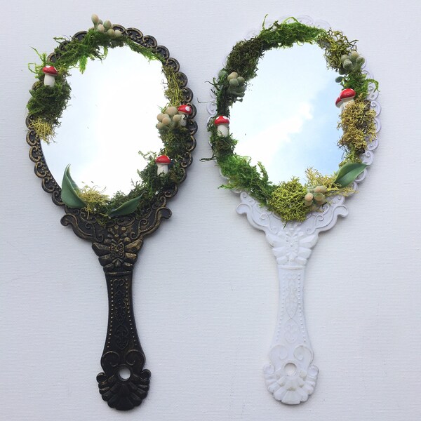Green Hand Mirror - Etsy