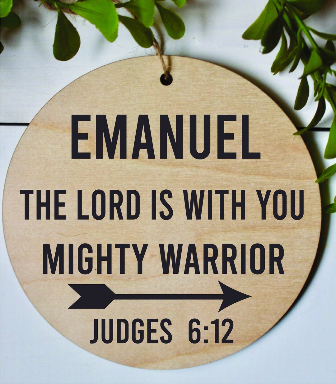 The Lord is With You Mighty Warrior Laser Wood Sign, Boys Room, Nursery ...