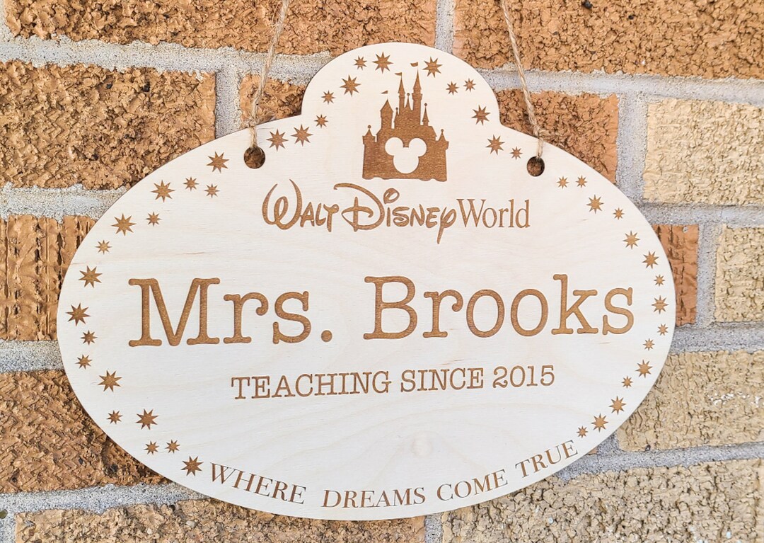 Custom Mickey Large Name Tag, Mickey Name Tag, Mickey Home Decor ...