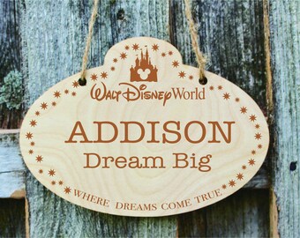 Custom Mickey Large Name Tag, Mickey Name Tag, Mickey Home Decor ...