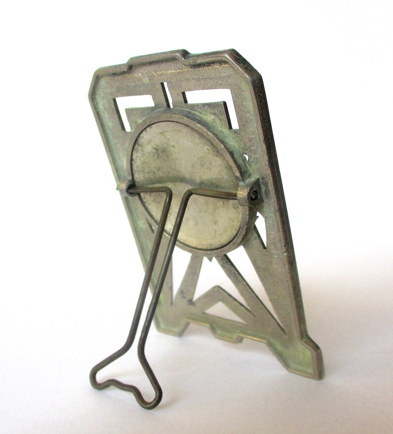 Antique Art-deco Small Pewter Photo Frame - Etsy