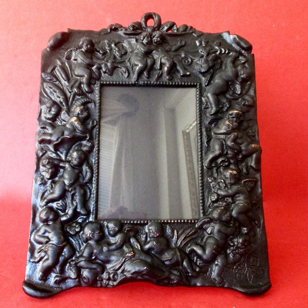 Black Cast Iron Picture Frame - Etsy
