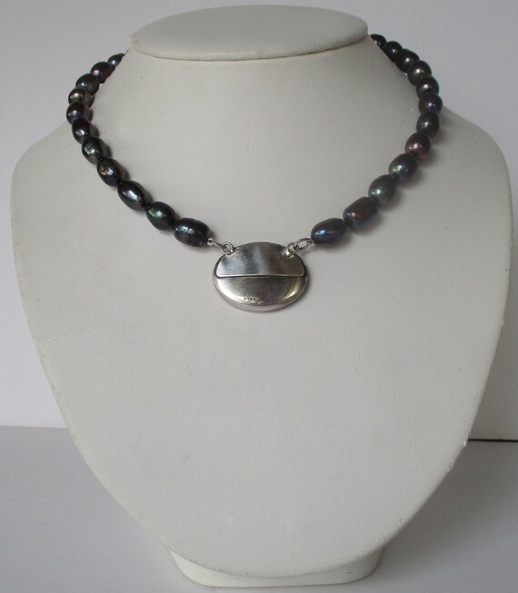 Vintage Peacock Cultured Pearl Necklace With Abalone … - Gem