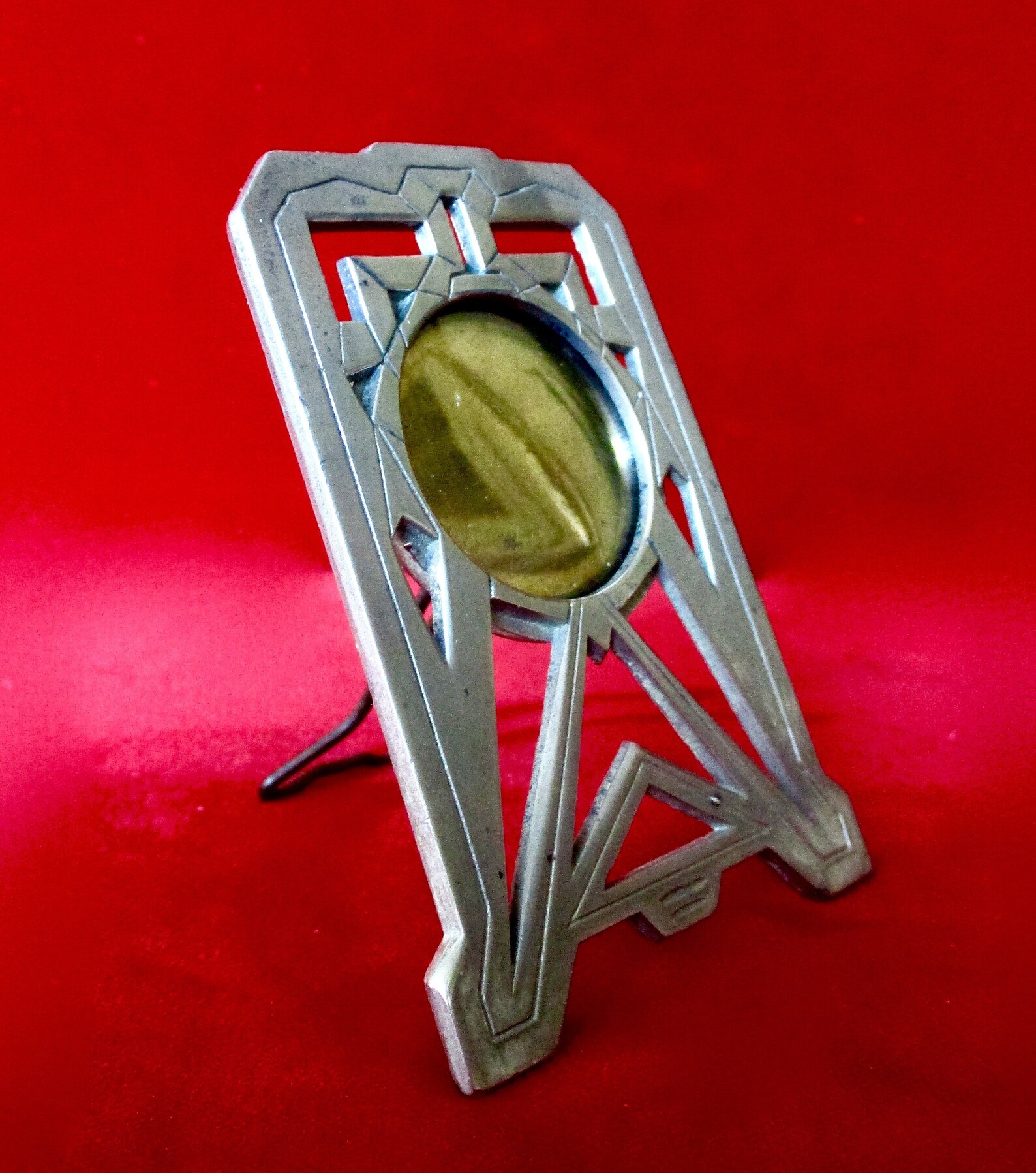 Antique Art-deco Small Pewter Photo Frame - - Etsy