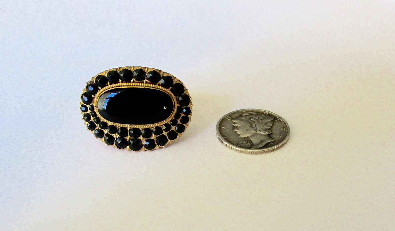 Antique Georgian Mourning Ring With Black Melanite Garnet - Etsy